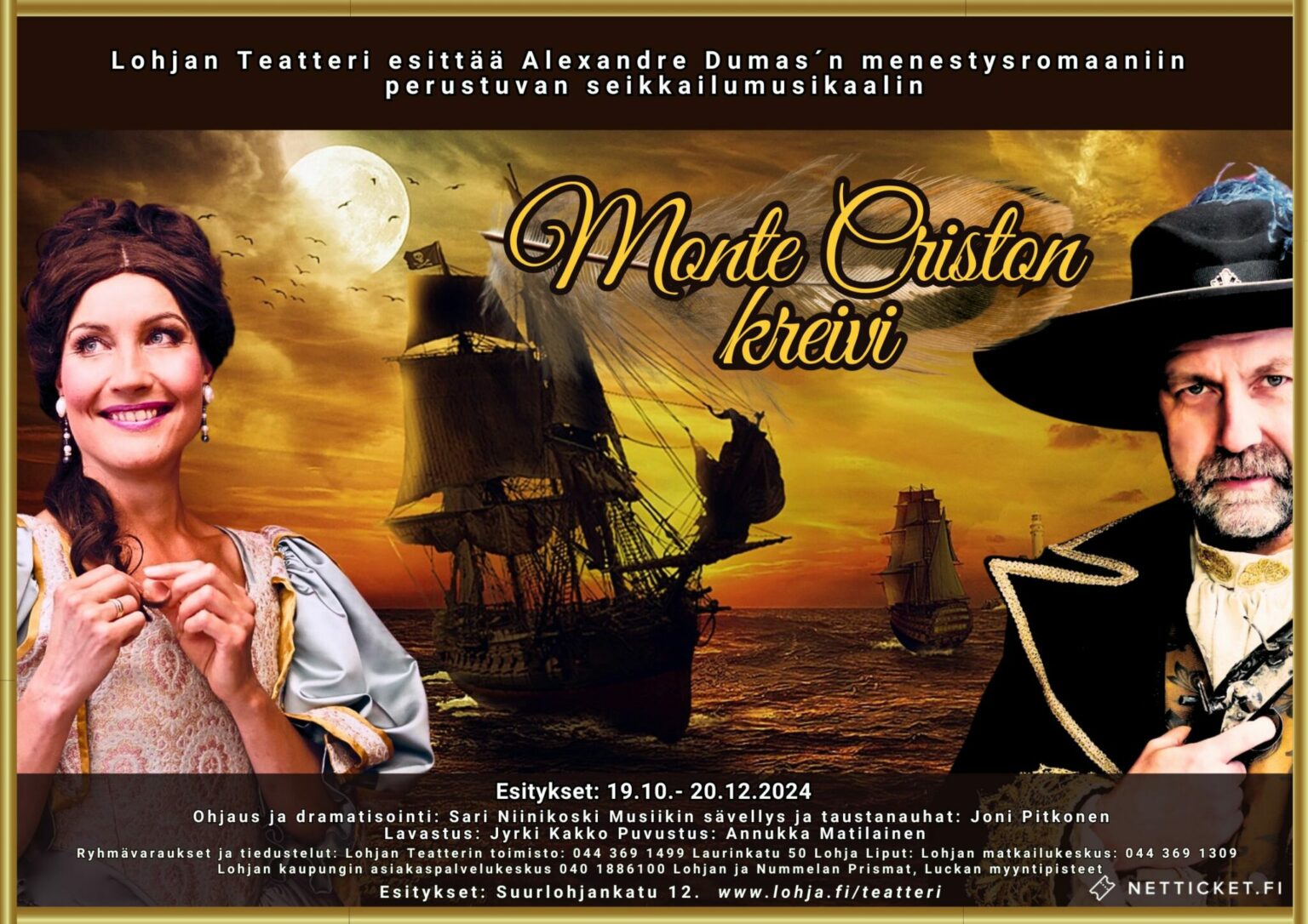 Kulttuurikyydillä Lohjan Teatterin musikaaliin Monte Criston kreivi ...